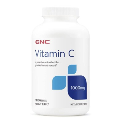 GNC Vitamin C 1000mg 180 Capsules Supplement Immune Support | eBay