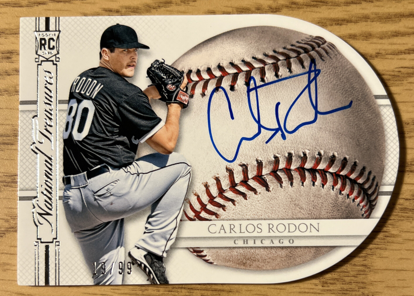 2015 National Treasures CARLOS RODON Rookie Baseball Diecut Autograph ...