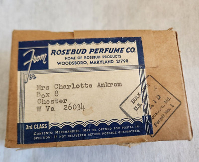 Vintage Rosebud Perfume Co. Mailing Box | eBay