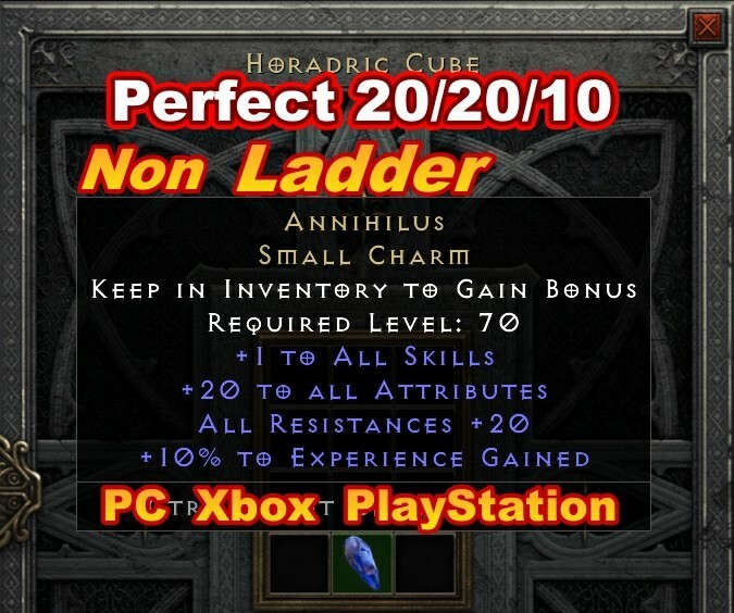 Perfect Annihilus ⭐ Non Ladder 20/20/10 anni Diablo II Resurrected D2R ...