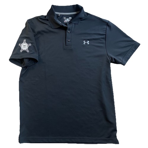 Under Armour HeatGear Polo Men’s Large Black Secret Service Badge ...