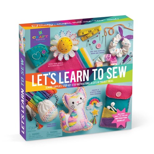 Let’s Learn to Sew – Mini Sewing Kit, Arts and Crafts, Art Supplies ...