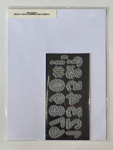 Alphabet Die Set Card Making Craft Cutting Dies Die Namics Bright Light ...