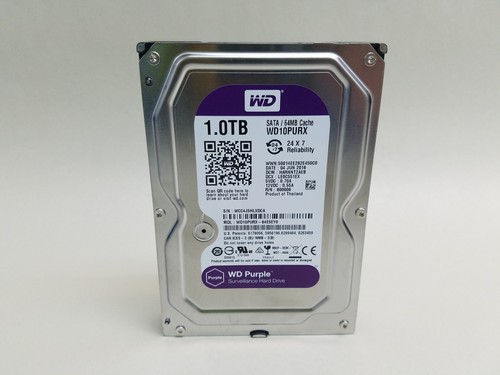 Western Digital WD10PURX WD Purple 1TB 3.5" SATA III Surveillance Hard ...