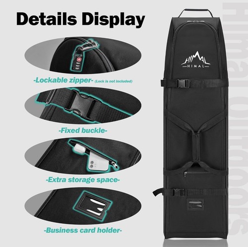 Himal Outdoors Soft-Sided Golf Travel Bag with Wheels - Heavy Duty | eBay