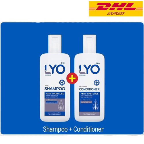 LYO Hair Shampoo & Hair Conditioner Growth Fast Reduce Hair Loss Side ...
