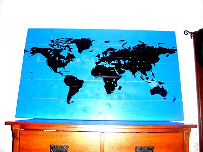 LICENSE PLATE WORLD MAP!! Continents Made Out Of Genuine License Plates ...