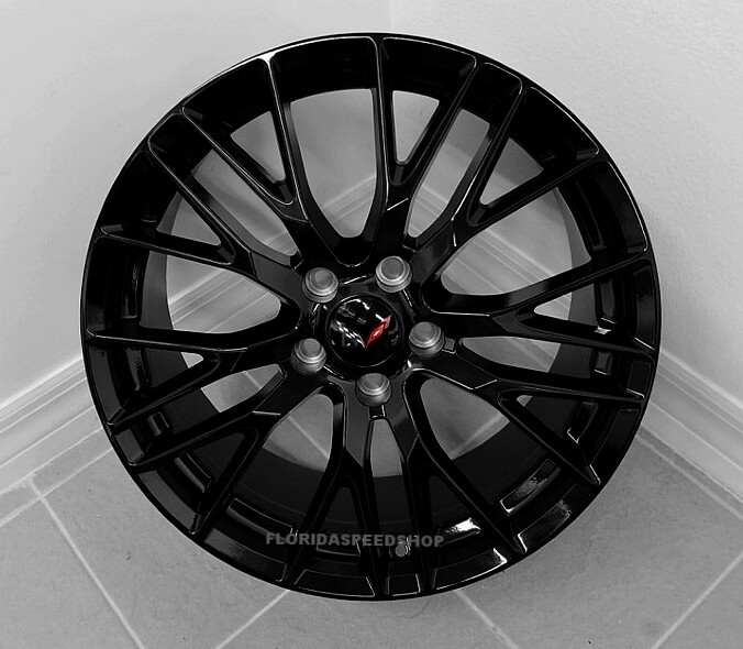 2014-2019 C7 Z06 Style Gloss Black Corvette Wheels 19/20" SET | One ...