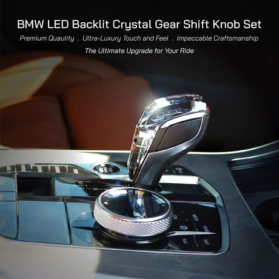 3Pcs Crystal Gear Shift Knob Replacement For BMW G30 G31 G32 G11 G12 ...