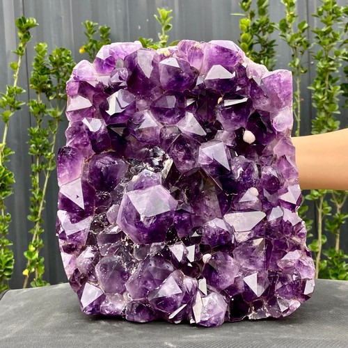 23.6LB Natural Amethyst agate geode quartz cluster crystal specimen ...