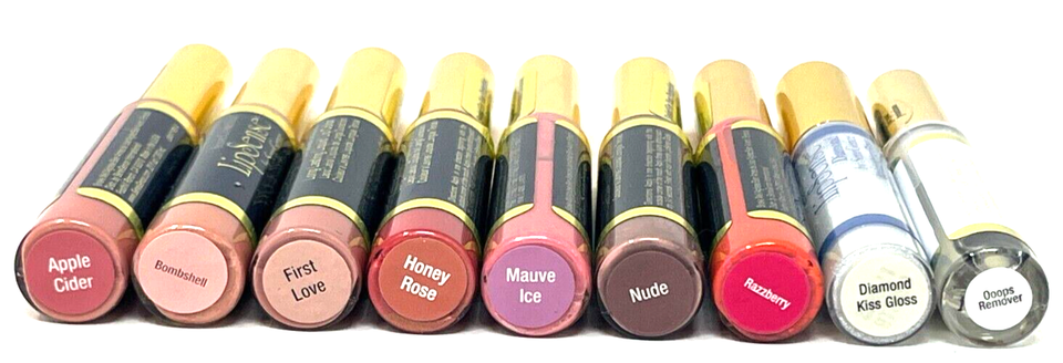 (9) LipSense by SeneGence Liquid Lip Color & Gloss & Remover Sealed No ...