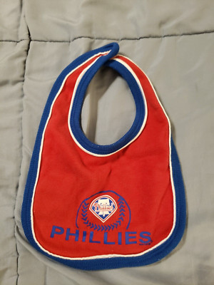 MLB Philadelphia Phillies Baseball Red Baby Bib Logo 3/6 Months | eBay