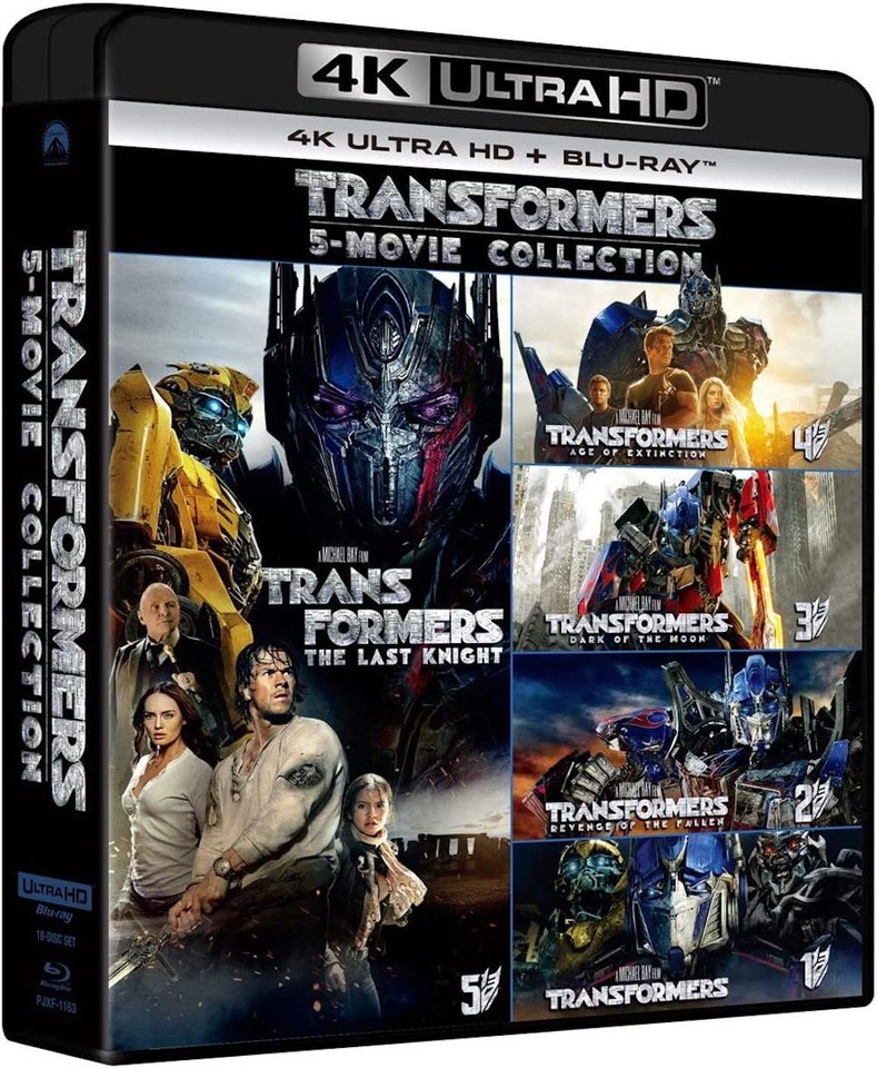 TRANSFORMERS 5 Movie Collection / Michael Bay UHD BD x 5 + 5BDs [Near ...