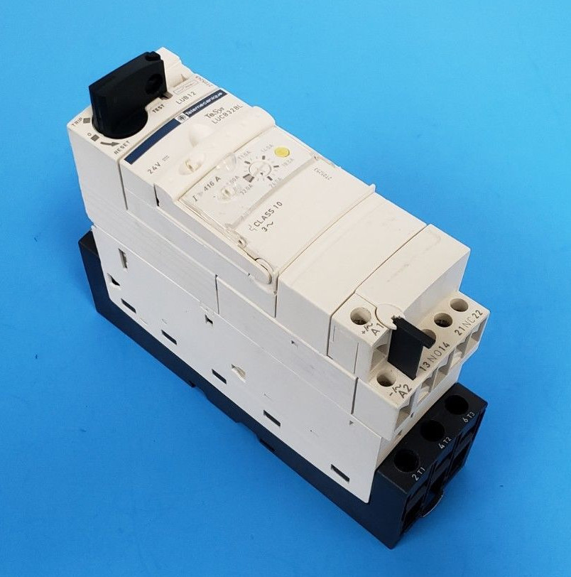 NEW TELEMECANIQUE LUB12 MOTOR STARTER W/ LUCB32L CONTROL UNIT & LU9BN11 ...