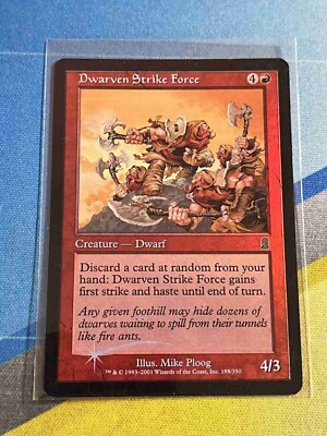 MTG Odyssey DWARVEN STRIKE FORCE Foil | eBay Australia