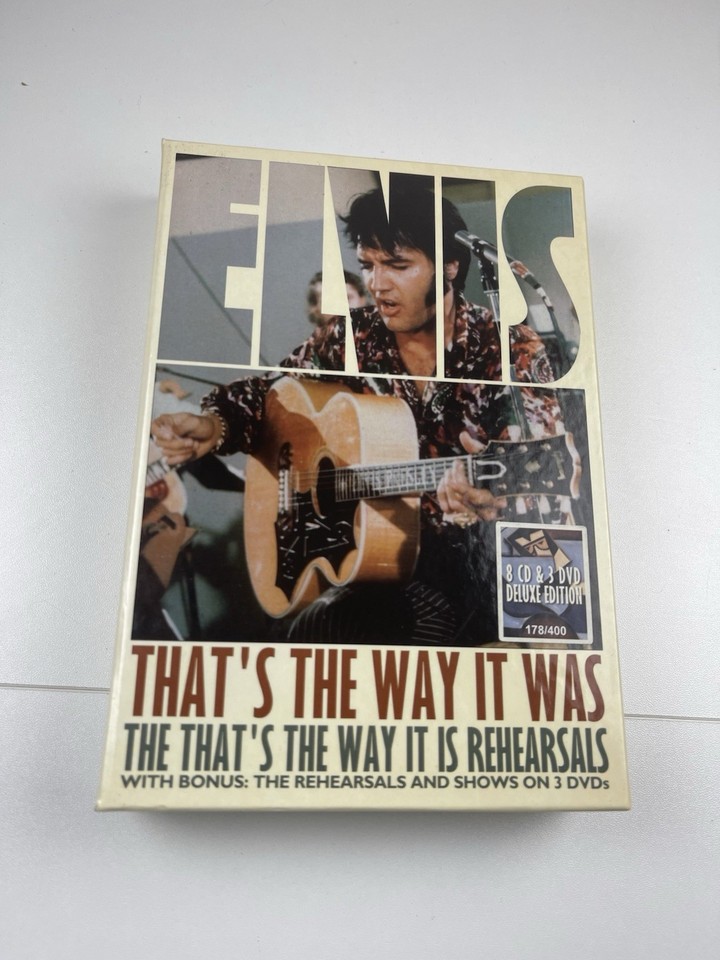 Elvis That’s The Way It Was 8 CD & 3 DVD Deluxe Edition With Booklet ...