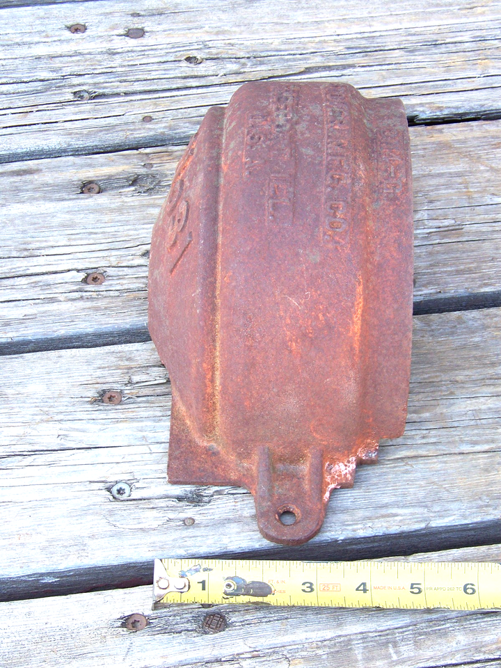 Antique No 31 Stover Burr Grain Mill Hit Miss Engine Flat Belt Cast ...