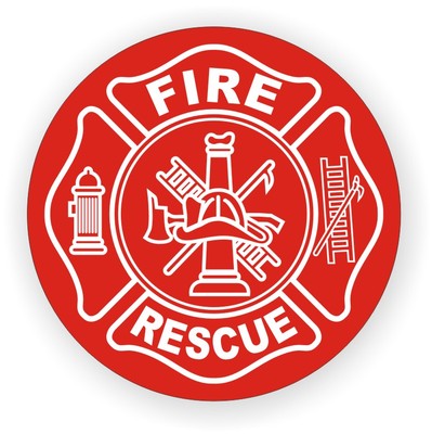 20 pack Firefighter FIRE RESCUE Vinyl Hard Hat Helmet Bump Cap Stickers ...