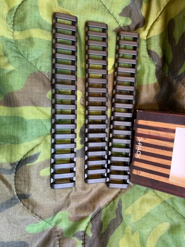 Ergo Black Ladder Rail Panel Cover Low Profile Picatinny Rail 18 Slots ...