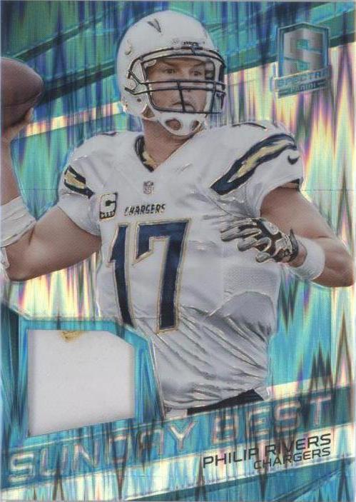 2015 Panini Spectra - Sunday Best Philip Rivers #SB-PR Neon Blue Prizm ...