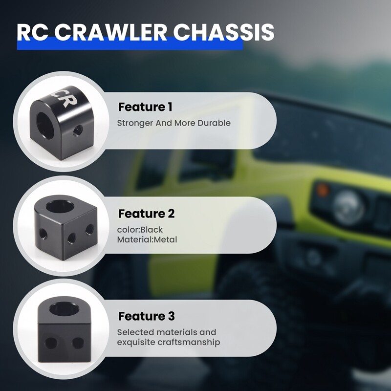 LCG Lower Center Of Gravity Metal Body Post Mount for 1/10 RC Crawler ...