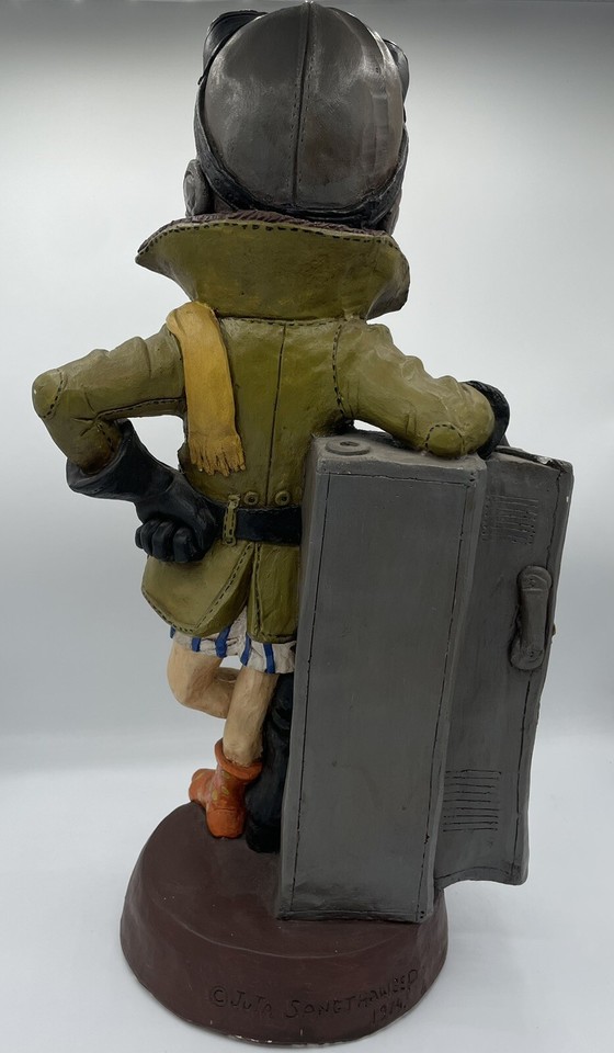 RARE Vtg 1974 Aviator Pilot ‘I FLY’ Statue Disney JUTA SANGTHAWEEP 18 ...