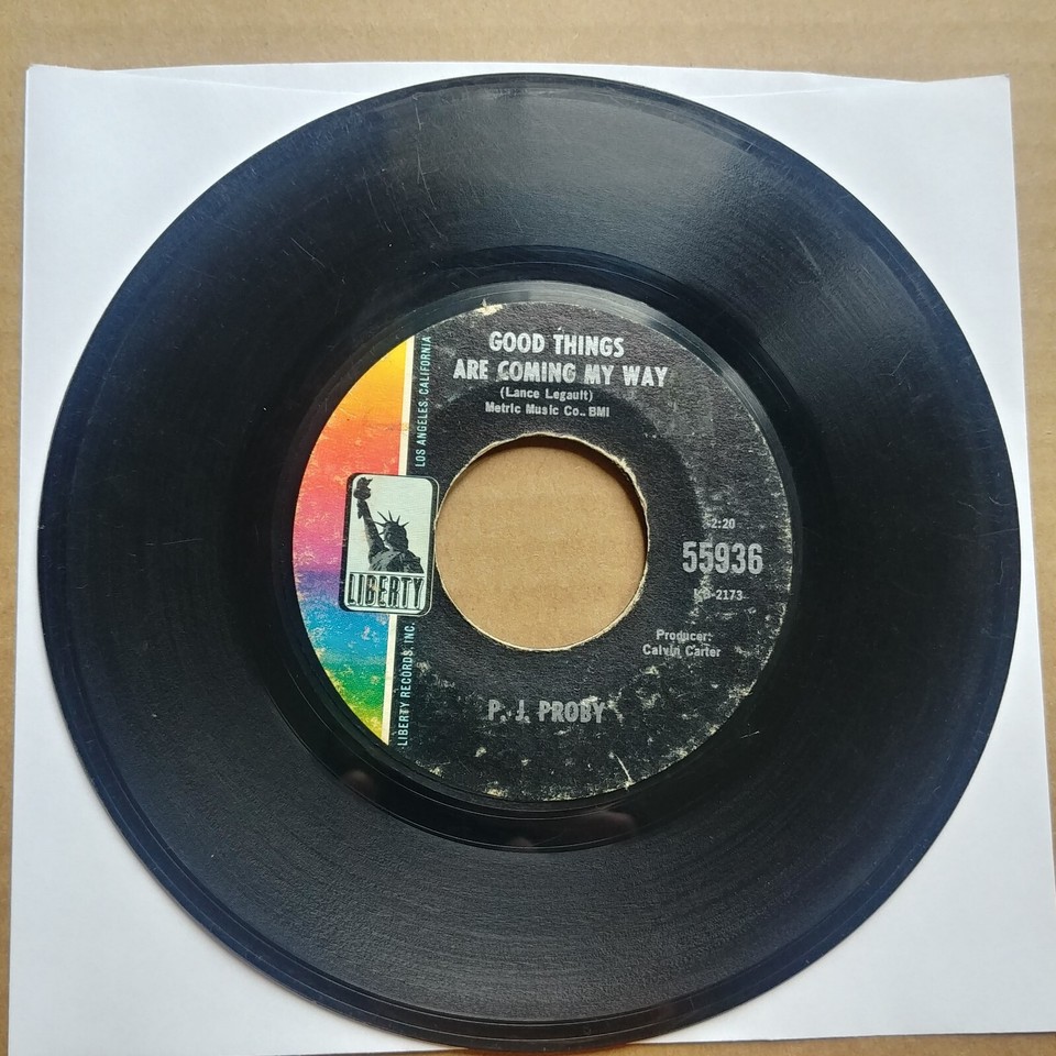 P.J. PROBY Niki Hoeky 45 7" POP SOUL Record Vinyl Liberty Records 1966 ...