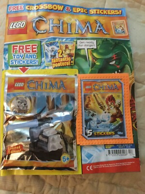 LEGO legends of CHIMA Magazine issue 17 crossbow & epic stickers | eBay UK