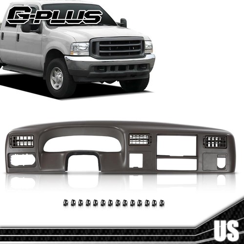 Fit For 1999-2004 Ford F250 F350 Dash Instrument Radio Trim Bezel Gray ...