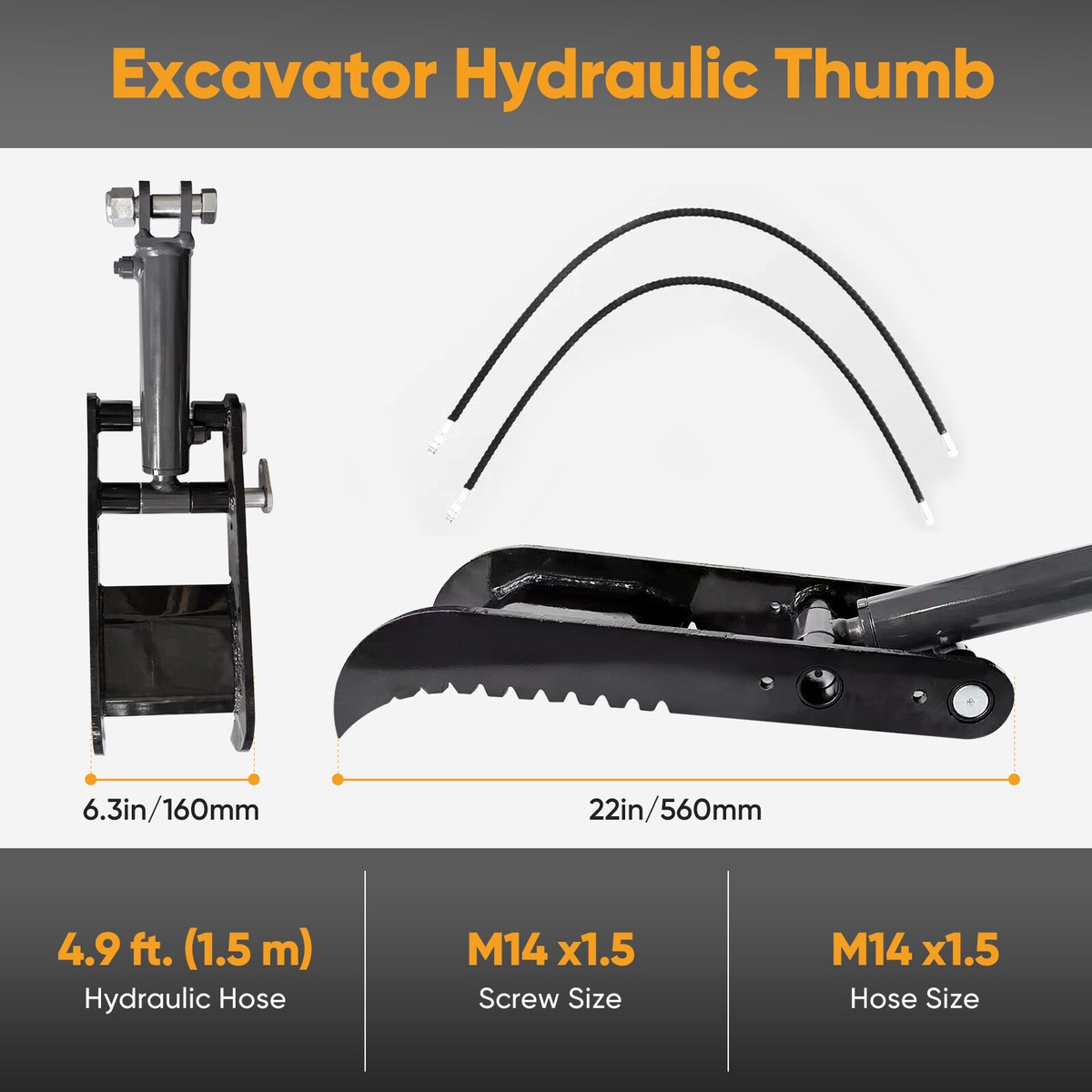 Excavator Rakes Thumb