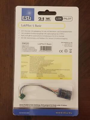 USA Seller - ESU 59020 "LokPilot 5 Basic" DCC decoder for HO scale ...