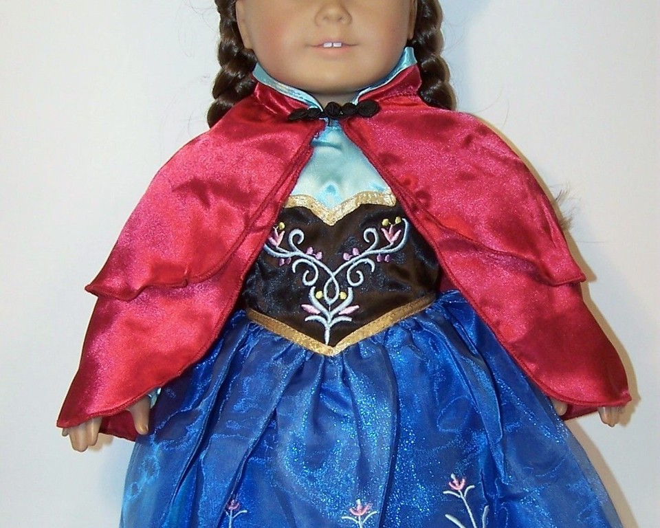 Anna Frozen Princess Costume Doll Clothes For 18" American Girl (Debs ...