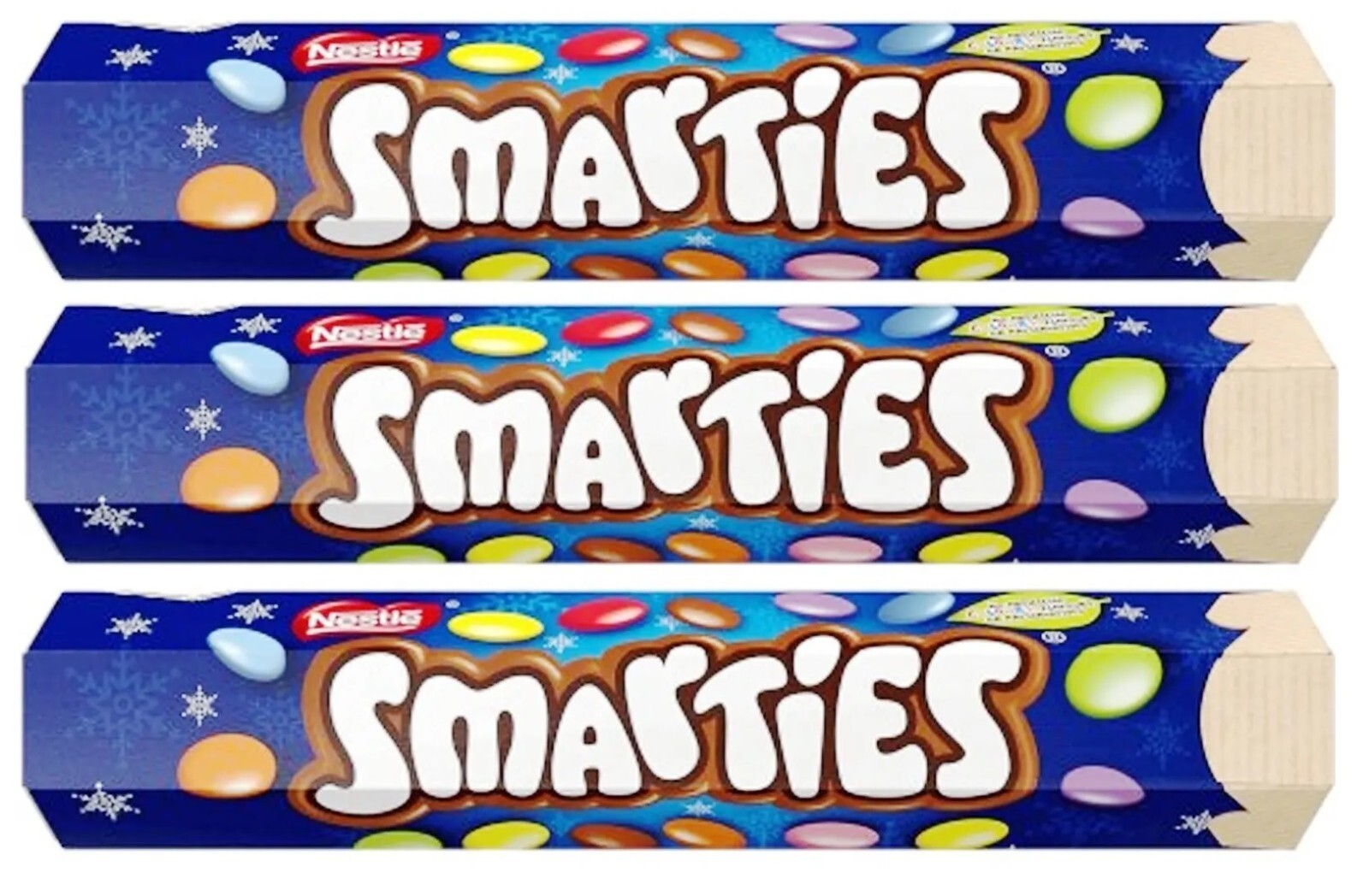 Smarties Original, Orange, White Chocolate, Candy Cane Tubes 34g-120g ...