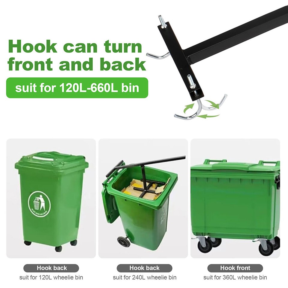 Wheelie Bin Compactor Manual Press Household Rubbish Trash Recycling ...