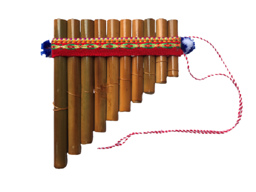 HAND MADE SOUTH AMERICAN BAMBOO PAN PIPES PERUVIAN MOUTH WOODEN FLUTES ...
