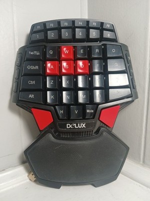 Delux T9 46-Key Singlehanded Wired Gaming Keyboard Professional ...