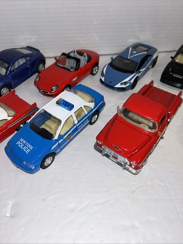 Lot 11 Kinsmart Die Cast Pullback Cars PORSCHE BMW Police Fire For ...