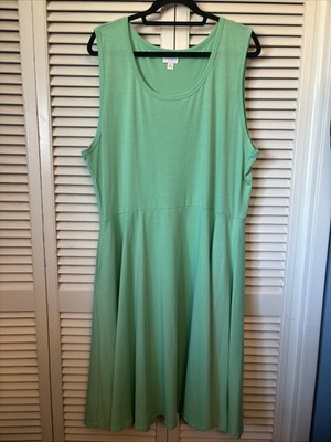 LuLaRoe Nicki Sleeveless Dress 3XL Mint Green Solid | eBay