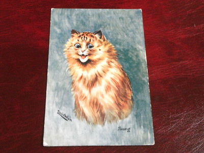 ORIGINAL LOUIS WAIN SIGNED CAT POSTCARD - SONG, WILDT & KRAY. | eBay