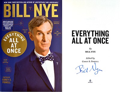 Bill Nye~SIGNED IN PERSON~Everything All At Once~1st/1st+Photos! NOT ...