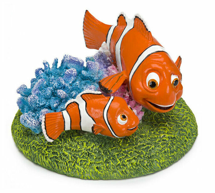 Penn Plax Finding Nemo Resin Ornament for Aquariums & Marlin 4" Pet ...