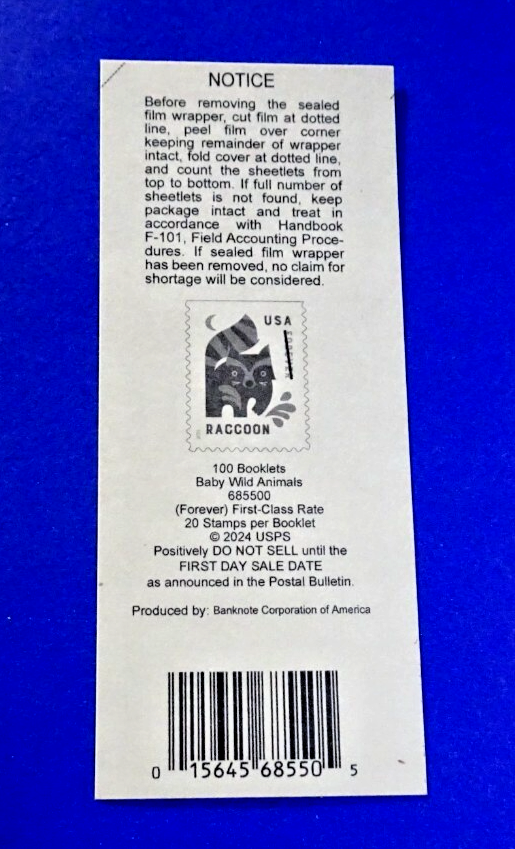 US 6013 BABY WILD ANIMALS (FOX DESIGN) 2025 (F) STAMP "SINGLE" MNH/SA ...