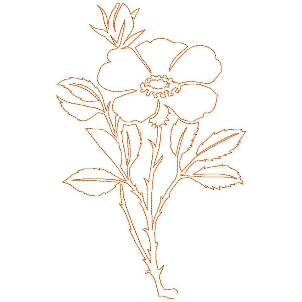 Free Motion Cherokee Rose 10 Machine Embroidery Designs CD in 7 sizes ...