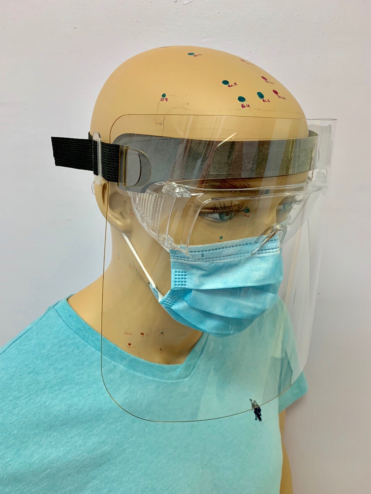 USA FACE SHIELD Eye Nose Mouth Protection Anti Spit Splash Sneeze ...