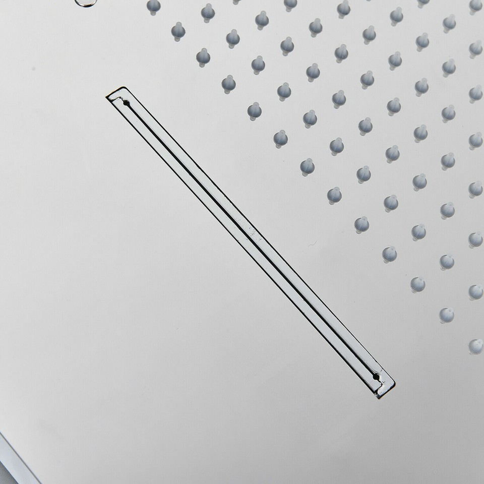 LED Rainfall Large Shower Head High Pressure Ceiling Mounted Overhead ...