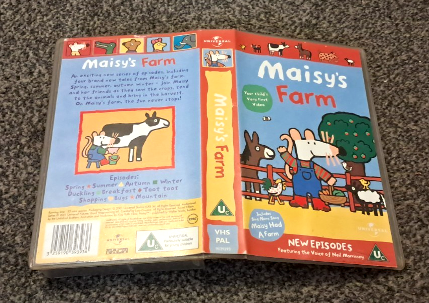 MAISY FARM FEATURING THE VOICE OF NEIL MORRISSEY PAL VHS VIDEO KIDS ...