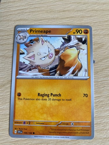 Primeape | 108/198 | Common | Scarlet & Violet Base Set | Pokemon TCG ...