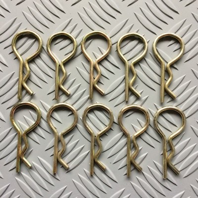4mm x 40mm R Clips Zinc Plated x10 | eBay UK