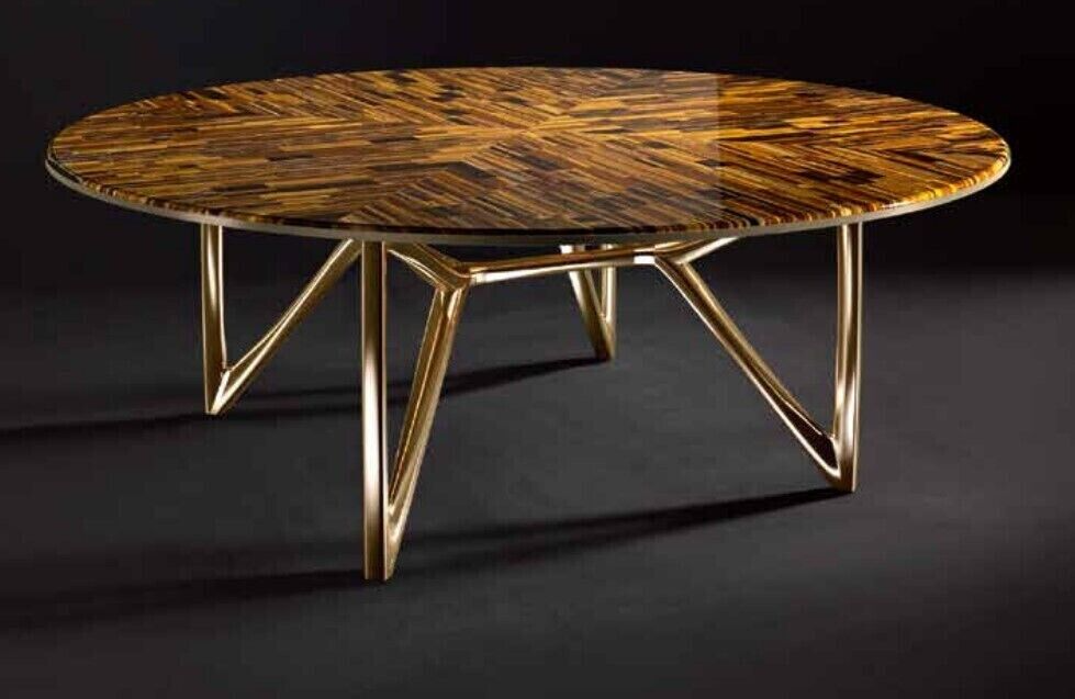 Tiger Eye Stone Table Top Semi Precious Stone Center Table Top For Home ...