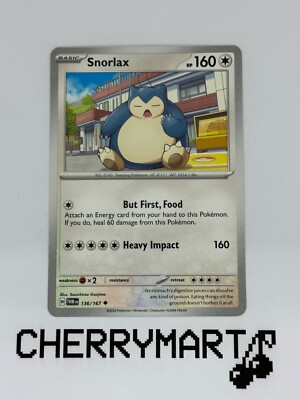 Snorlax 136/167 - Twilight Masquerade - NM/M Pokemon Card | eBay Australia